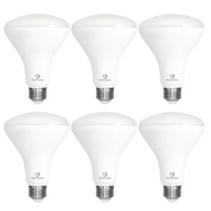 great eagle lighting corporation br30 led bulb, 11w (75w equivalent), 850 lumens, 2700k warm white color, for recessed can use, dimmable, and ul listed (6 pack)