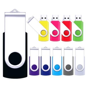 10 pack 16mb-32gb usb 2.0 flash drive data storage rotate thumb pen memory stick (10x 16mb (not gb))