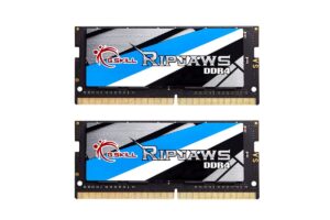 g.skill ripjaws ddr4 so-dimm series ddr4 ram 16gb (2x8gb) 2666mt/s cl19-19-19-43 1.20v unbuffered non-ecc notebook/laptop memory sodimm (f4-2666c19d-16grs)