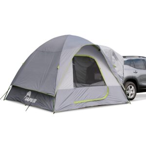 napier backroadz suv tent | universal fits all cuv’s, suv’s, and minivans​ | sleeps 5 adults | grey & green | 10'x10' (19100)