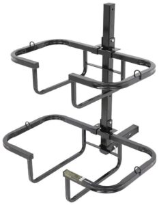 viking solutions stack rack ii hitch-mounted gear rack - rugged foldable easy to use two-level carrying system