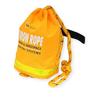 goglobe throw rope throw bag 60 feet floating rope for boating kayaking ice fishing boat safety