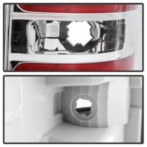 ACANII - For 2009-2014 Ford F150 Styleside Pickup Truck Chrome Trim Tail Light Rear Brake Lamp Assembly Passenger Side