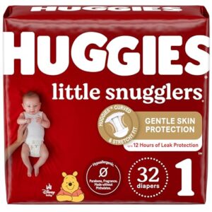 huggies size 1 diapers, little snugglers newborn diapers, size 1 (8-14 lbs), 32 count