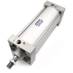 baomain pneumatic air cylinder sc 125-300 pt 1/2; bore: 5", stroke: 12"; screwed piston rod dual action