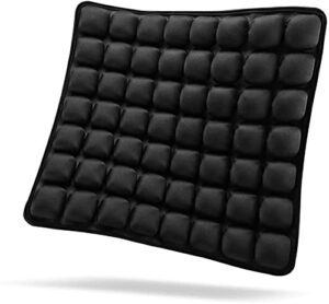 sunficon air cushion inflatable chair air seat cushion car portable breathable comfort cushion office wheelchair pad orthopedics pain pressure relief cushion camping seat mat 18 x 16 x1 in black