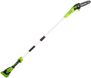 greenworks 40v 8 inch cordless pole saw battery and charger not included, ps40b00