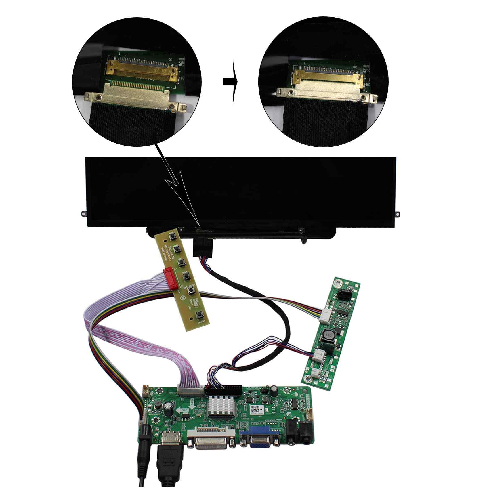 LCDBOARD HDMI Audio Controller Board for 13.3 inch 1280x800 N133IGE B133EW07 LTN133AT09 LP133WX2 LP133WX3-TLA1 B133WE04 30Pin LVDS Screen