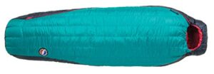 big agnes women's daisy mae (650 downtek) sleeping bag, 15 degree, petite, right zip