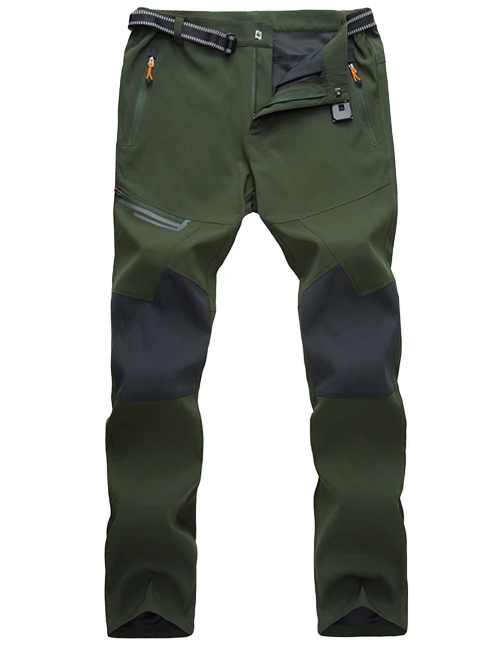 MAGCOMSEN Hiking Pants for Men Work Pants Waterproof Pants Quick Dry Pants Softshell Pants Summer Pants Lightweight Pants Camping Pants Green