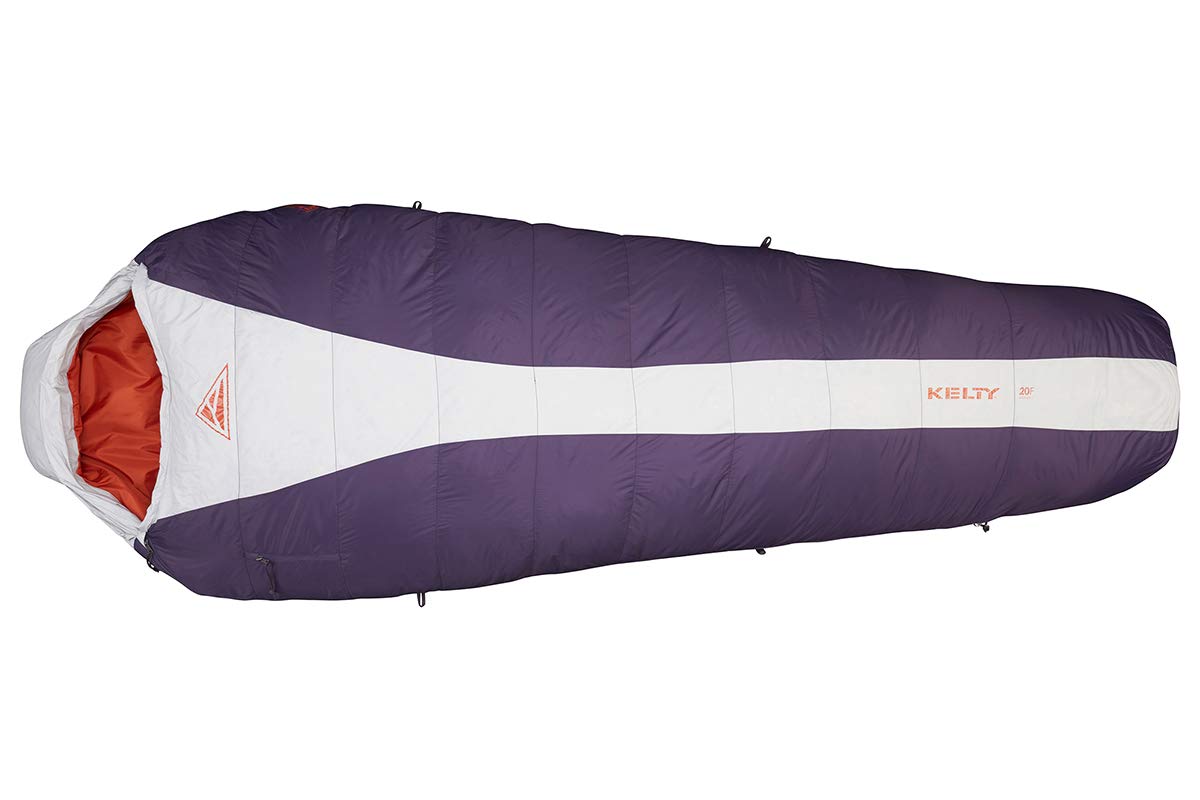 Kelty Cosmic 20 Degree Down Sleeping Bag - Ultralight Backpacking Camping Sleeping Bag with Stuff Sack, Women's Regular