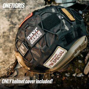 OneTigris Tactical Helmet Cover, Cloth Cover for Fast Helmet in Size M/L & Fast Bump Helmet in Size L/XL - ZKB06 No Helmet