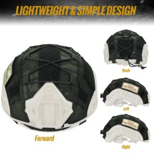 OneTigris Tactical Helmet Cover, Cloth Cover for Fast Helmet in Size M/L & Fast Bump Helmet in Size L/XL - ZKB06 No Helmet