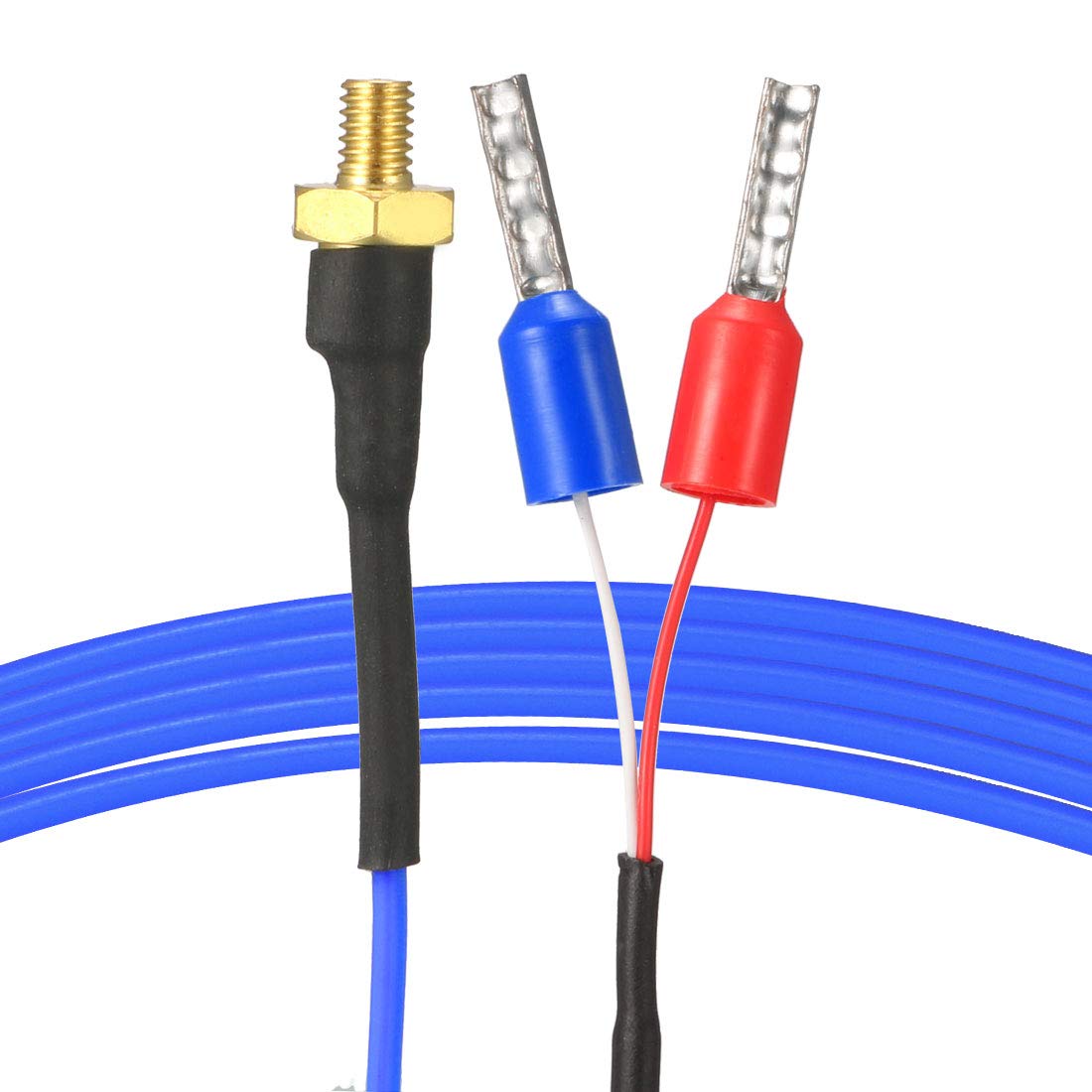 uxcell K Type Thermocouple 32-1112F/0-600C Temperature Sensor Probe with 1M Cable M3 Thread for 3D Printer