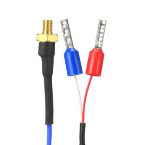 uxcell K Type Thermocouple 32-1112F/0-600C Temperature Sensor Probe with 1M Cable M3 Thread for 3D Printer