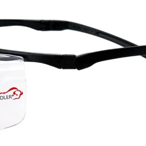 SAFE HANDLER BISON LIFE Duarte Premium Over The Glass Safety Glasses; ANSI Z87.1 Impact Resistant Polycarbonate Wraparound Lenses, with Anti-Fog & Anti-Scratch, UV400 Protection