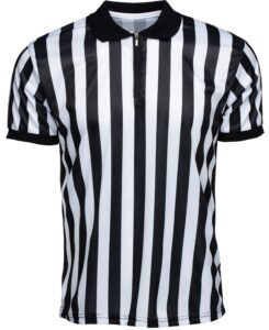 murray sporting goods collared referee shirt | men’s official short sleeve pro-style collar officiating referee shirt for football, basketball, wrestling & volleyball (medium)