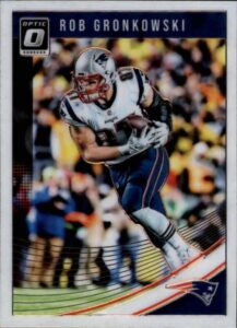 2018 donruss optic #67 rob gronkowski new england patriots nfl football trading card