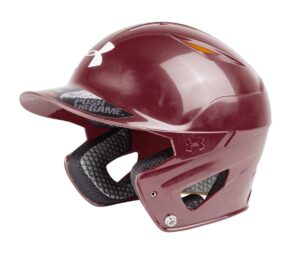 under armour youth converge batting helmet maroon