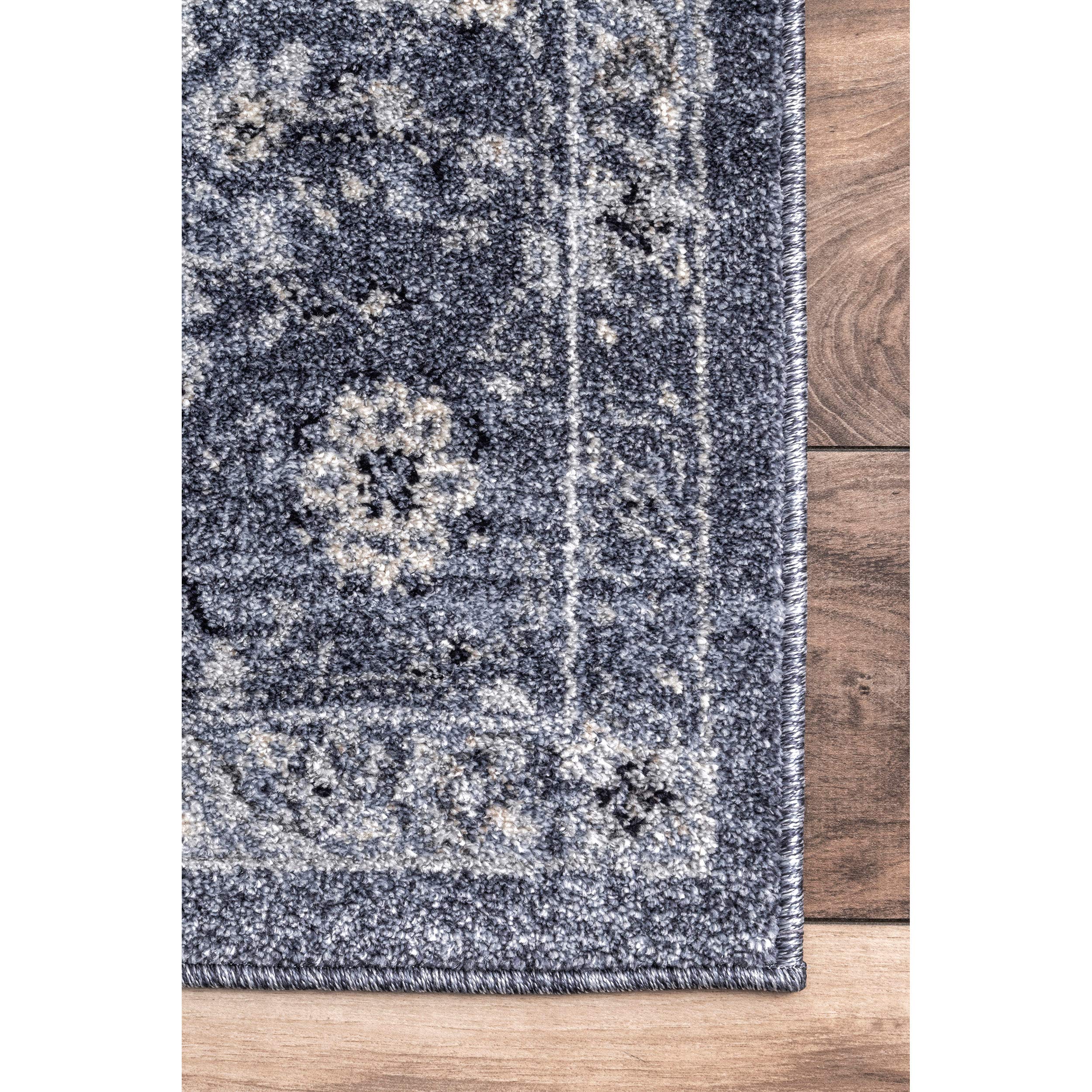 nuLOOM Vintage Florid Emma Area Rug, 4x6, Blue