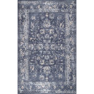 nuLOOM Vintage Florid Emma Area Rug, 4x6, Blue