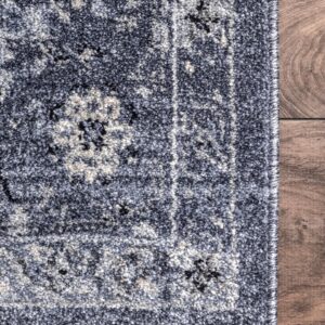 nuLOOM Vintage Florid Emma Area Rug, 4x6, Blue