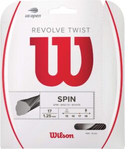 wilson revolve twist 17 tennis string - set, red