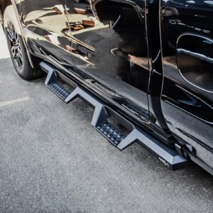 Westin 56-14125 HDX Drop Nerf Step Bars fits 2019-2023 Silverado Sierra 1500 Double Cab (Excl. 2019 Silverado LD, Sierra 1500 Limited) Textured Black 1 Pair