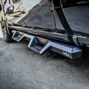 Westin 56-14125 HDX Drop Nerf Step Bars fits 2019-2023 Silverado Sierra 1500 Double Cab (Excl. 2019 Silverado LD, Sierra 1500 Limited) Textured Black 1 Pair