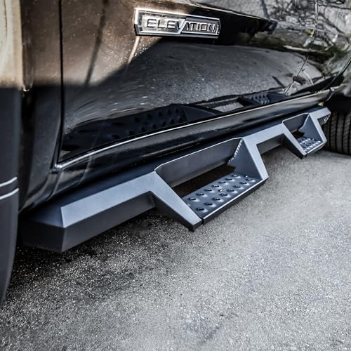 Westin 56-14125 HDX Drop Nerf Step Bars fits 2019-2023 Silverado Sierra 1500 Double Cab (Excl. 2019 Silverado LD, Sierra 1500 Limited) Textured Black 1 Pair