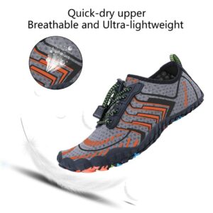 MAYZERO Water Shoes Men Women Swim Surf Shoes Beach Pool Shoes Wide Toe Hiking Aqua Shoes Winter House Slippers