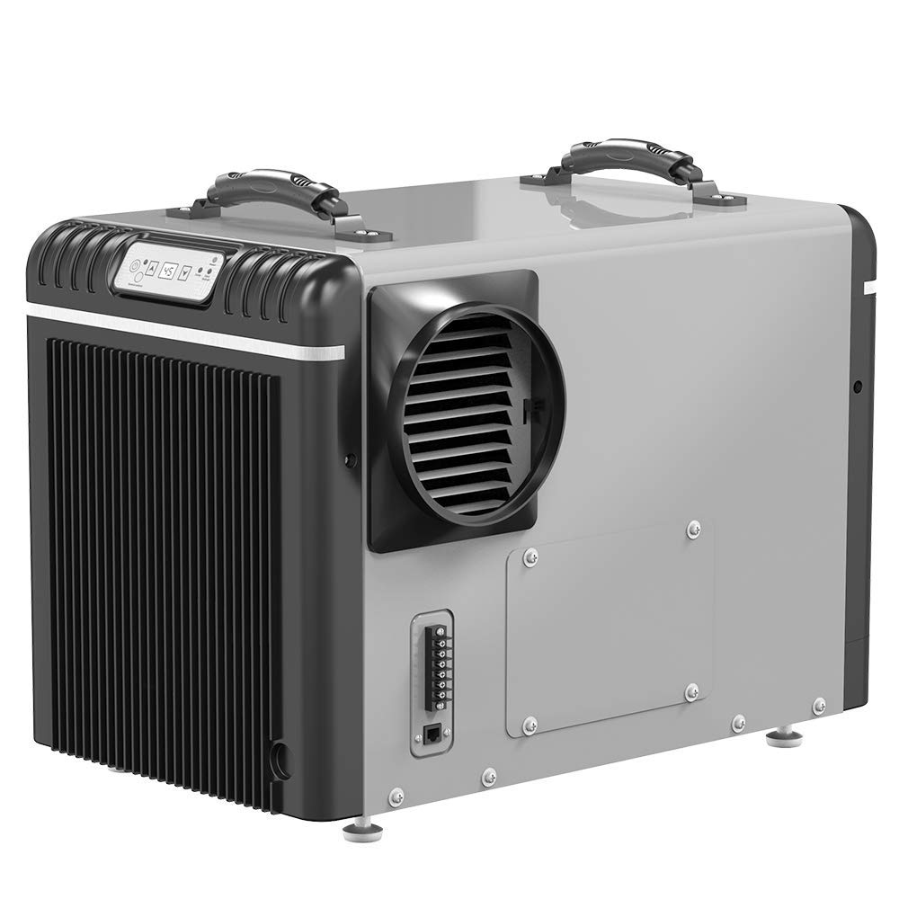 BaseAire Crawl Spaces Dehumidifier AirWerx90, Basement Dehumidifier 90pints/Day at AHAM, Cover 2,600 Sq. Ft, Portable, Auto Defrosting, Optional Remote Control, 5 Years Warranty