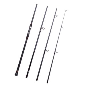 fiblink surf spinning fishing rod 4-piece graphite travel fishing rod(11-feet & 13-feet & 15-feet) (length: 15')