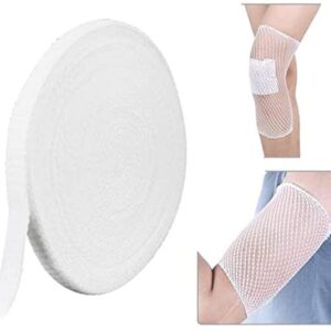 Salmue 10M Fix Net Tubular Bandage Elastic Net Dressing Breathable Tubular Gauze Stretch Bandage First-aid Dressing Wrap Retainer for Wrist Forearm Elbow Wound Dressing's Restraint (3#)