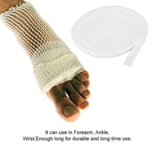 Salmue 10M Fix Net Tubular Bandage Elastic Net Dressing Breathable Tubular Gauze Stretch Bandage First-aid Dressing Wrap Retainer for Wrist Forearm Elbow Wound Dressing's Restraint (3#)