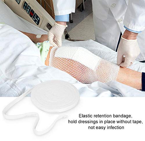 Salmue 10M Fix Net Tubular Bandage Elastic Net Dressing Breathable Tubular Gauze Stretch Bandage First-aid Dressing Wrap Retainer for Wrist Forearm Elbow Wound Dressing's Restraint (3#)