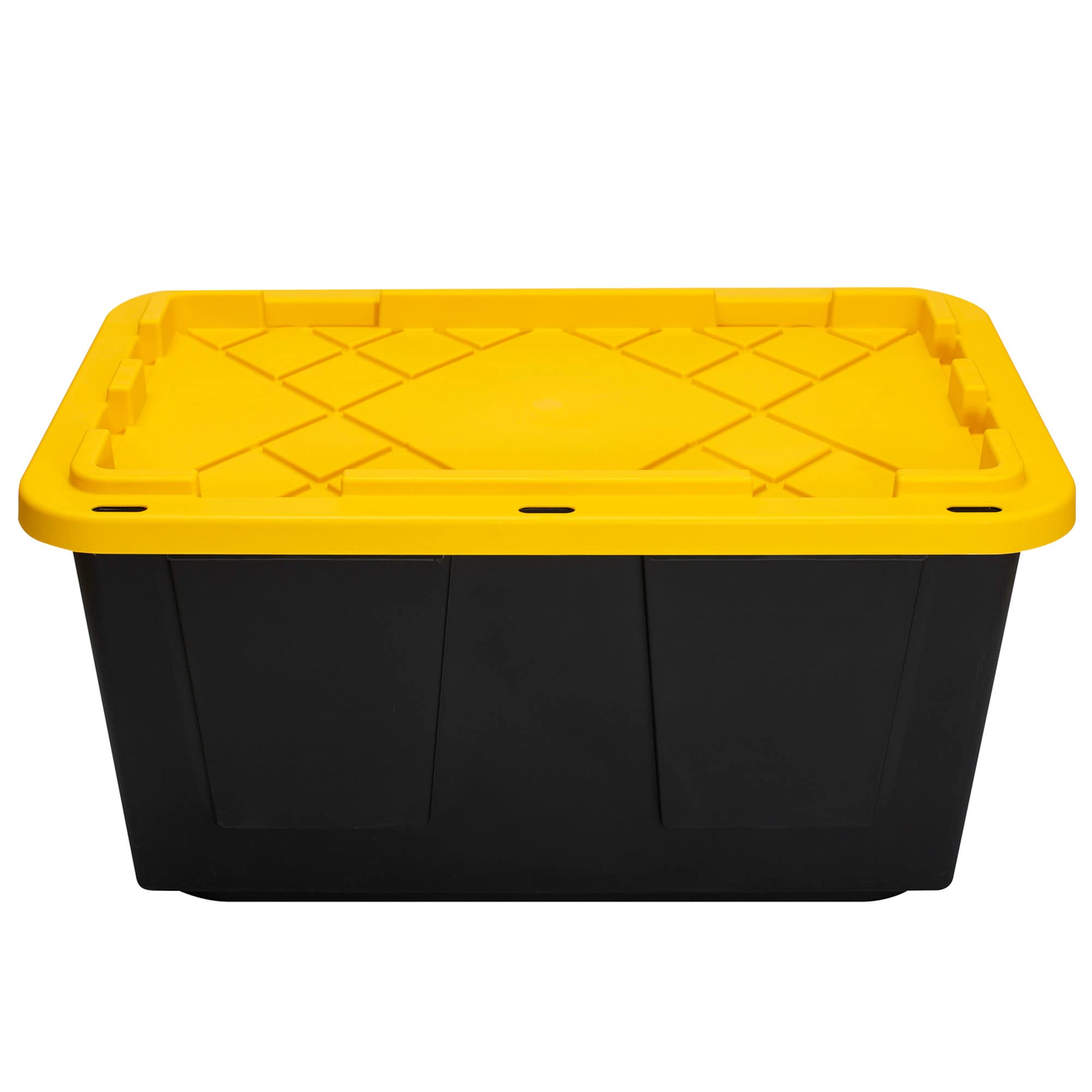 Greenmade Extra Strong 27 Gallon, Black and Yellow Storage Bin (4pack)