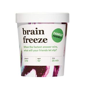 brain freeze party game - the hilarious speak-before-you-think family card game - for kids, tweens, teens, college students, adults and families, at fun parties and board games night with your group