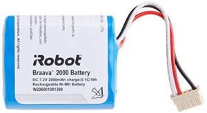 irobot braava authentic replacement parts - 2000 mah nimh battery for braava® 380t and mint 5200