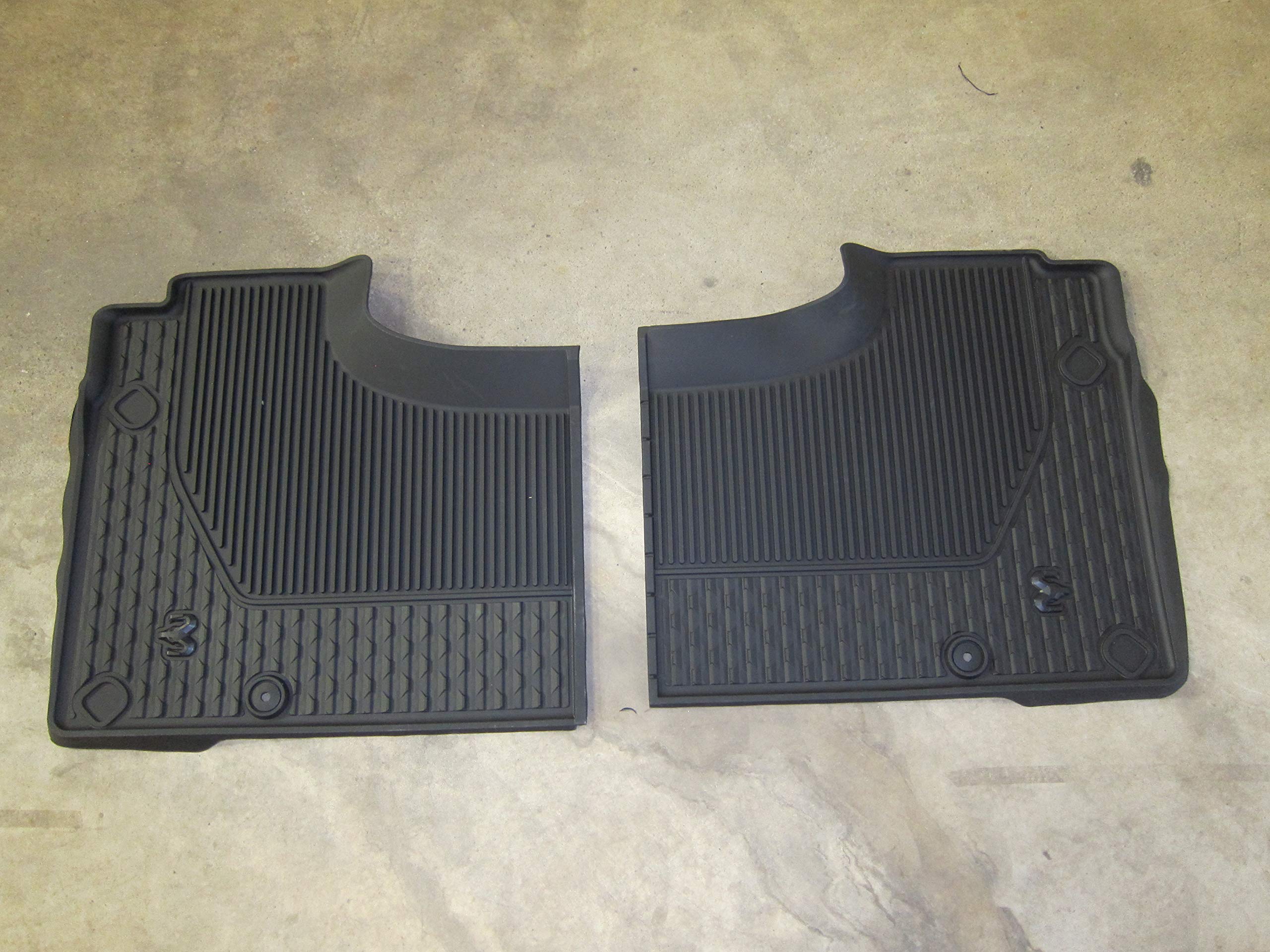 2019 Dodge Ram DT Crew Cab Black All Weather Slush Mats Floor Liner Mopar OEM