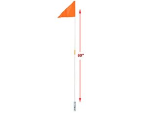 lowrider bike safety flags 2pc 60" orange. bike flag, bicycle flag, bike accessory, bicycle accessory.