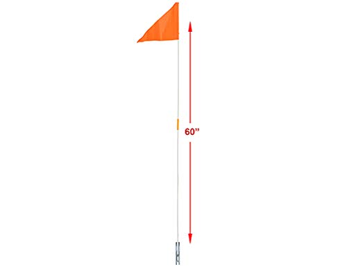 Lowrider Bike Safety Flags 2pc 60" Orange. Bike Flag, Bicycle Flag, Bike Accessory, Bicycle Accessory.