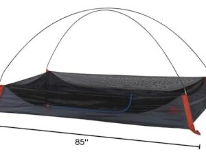 Kelty Late Start 1P - Lightweight Solo Backpacking Tent with Quickcorners, Aluminum Pole Frame, Waterproof Polyester Fly, 1 Person Capacity