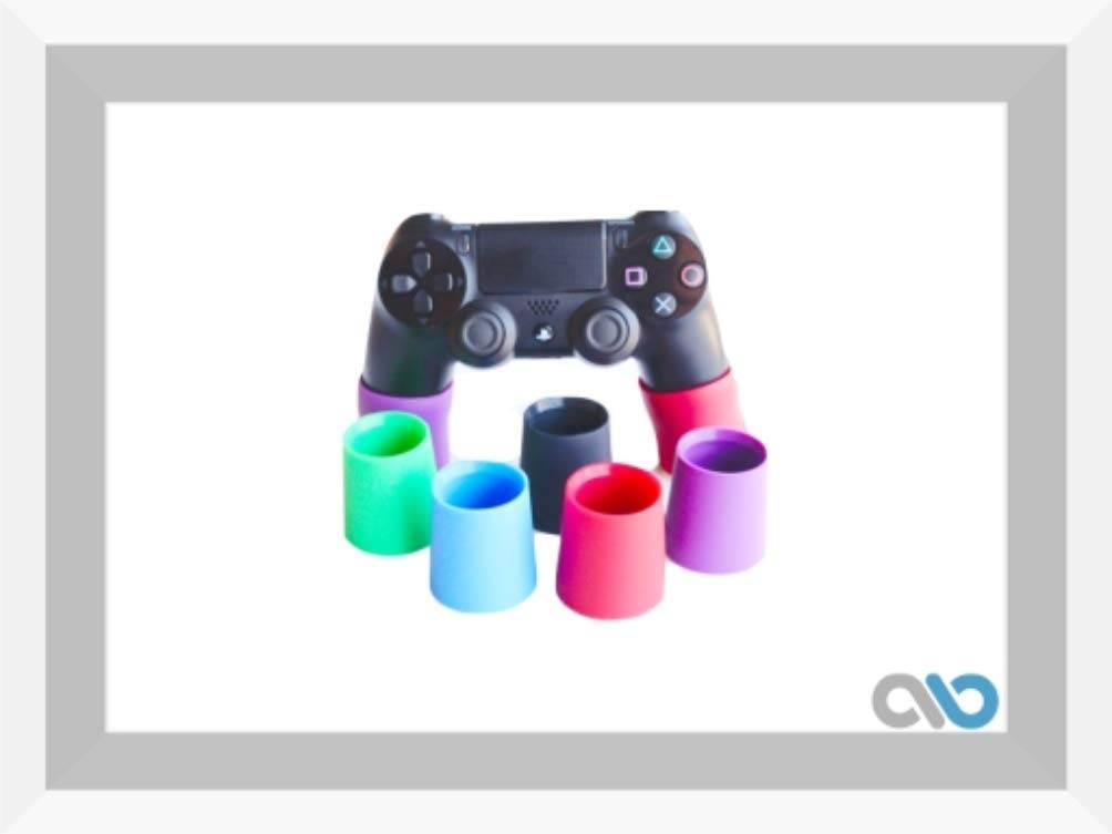 Playbudz Pro Grips for PlayStation 5 Controller (PS5) Combo Pack (2 Pairs) - Compatible With (PS4, XB1, Xbox 360, Xbox One, Nintendo Switch Pro, PS3) Controller