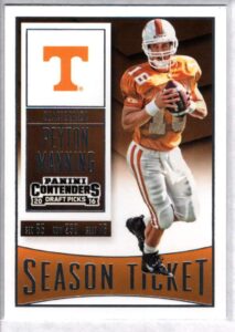 2016 contenders draft picks football season ticket #81 peyton manning tennessee volunteers official ncaa trading card made by panini