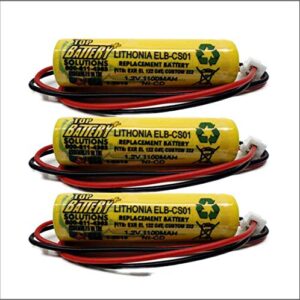 3pc lithonia elb-cs01, exr el 122 c4t replacement battery