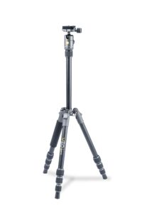 vanguard veo2go204ab aluminum travel tripod with ball head for sony, nikon, canon, fujifilm mirrorless, compact system camera (csc)