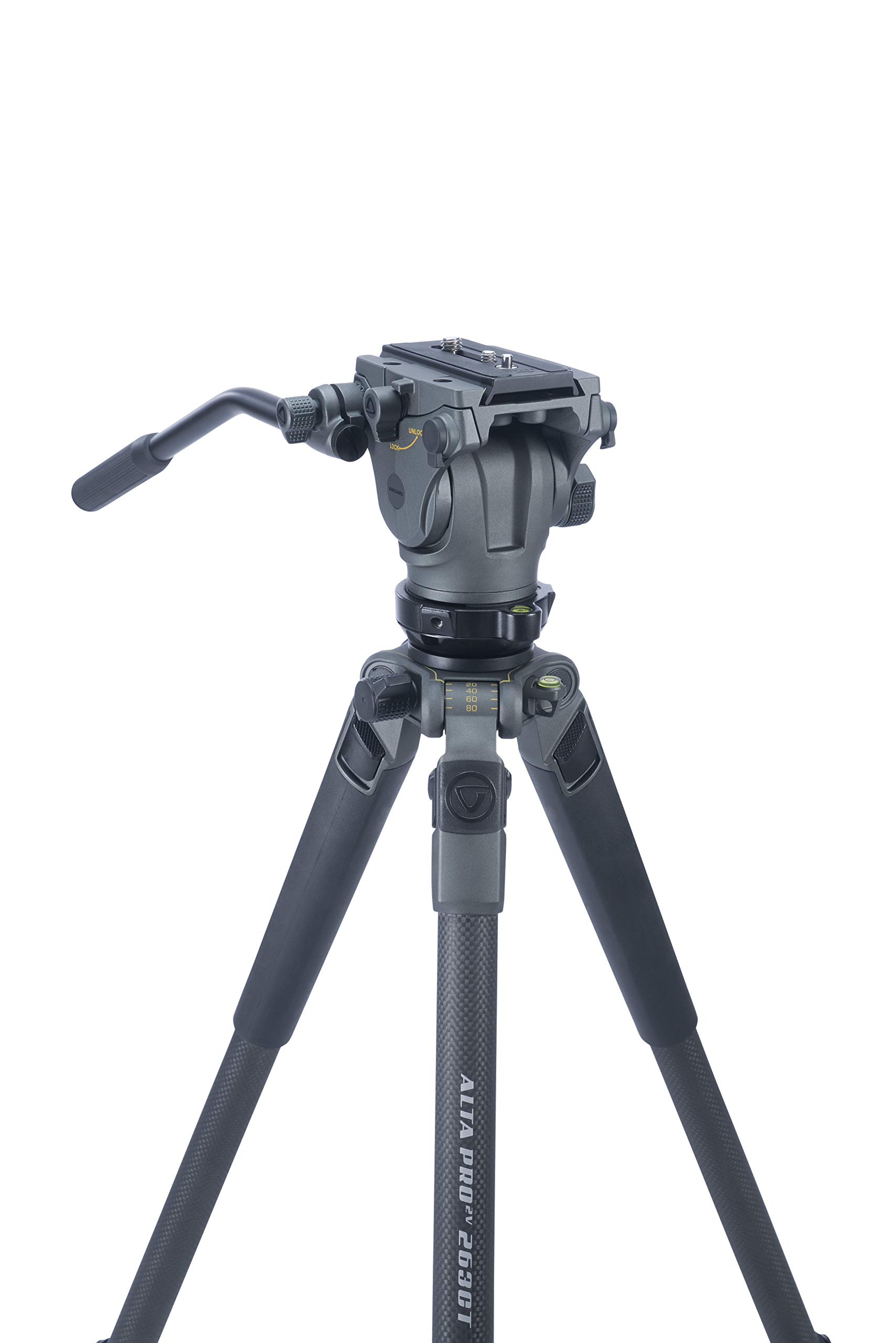 Vanguard Alta Pro 2V 263CVP Carbon Fiber Video Tripod with Alta PH-123V Video Head