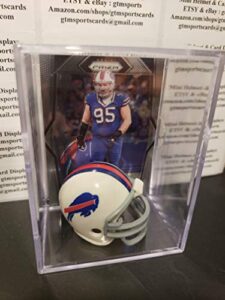 kyle williams buffalo bills mini helmet card display collectible auto shadowbox autograph