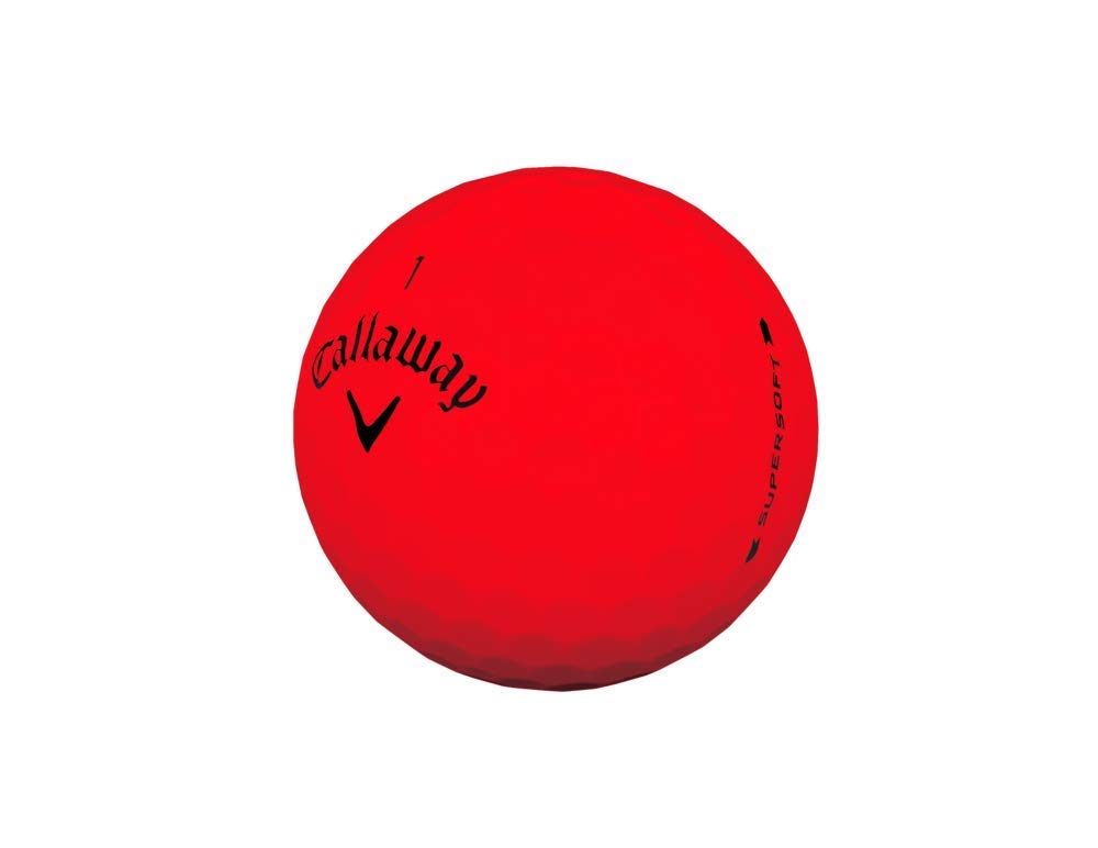 Callaway Golf Supersoft Golf Balls (Matte Red), Prior Generation